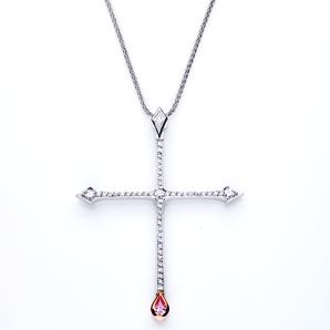 Argyle pink diamond set Cross